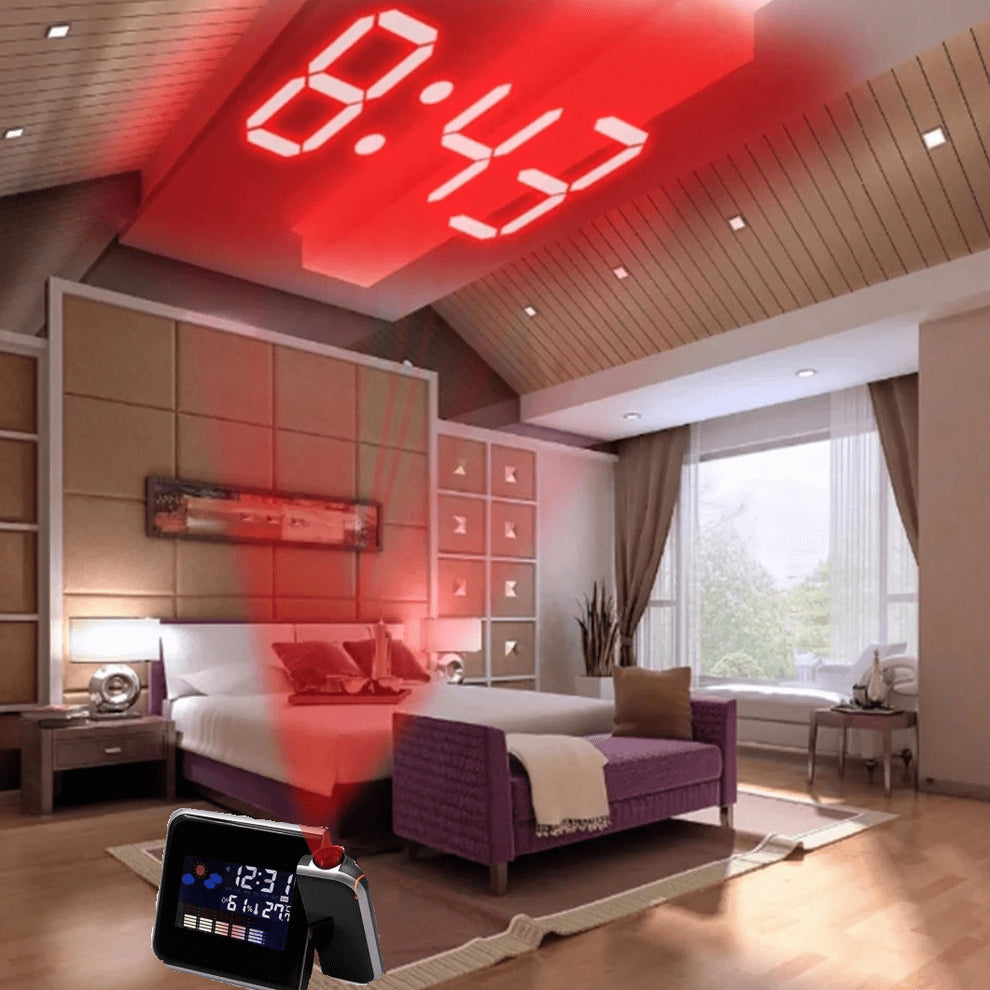 LCD Projection Alarm Clock – Surfa | Shop and Save